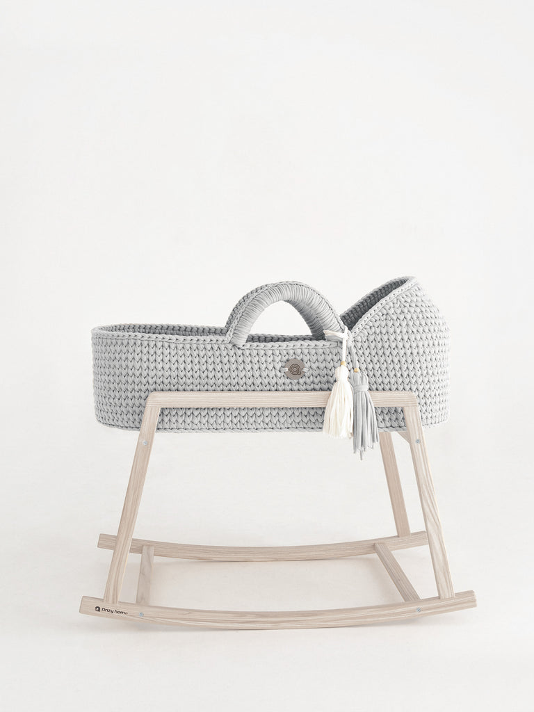 Baby Moses Basket with Round Hood | Unique, Handmade by Anzy Home